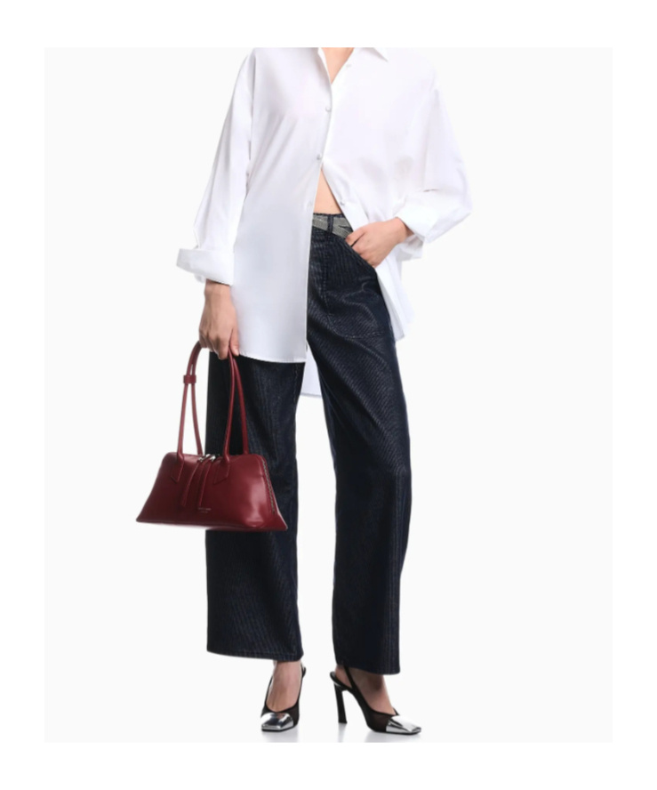 EMPORIO ARMANI Emporio Armani Mid-Rise Wide-Leg Jeans